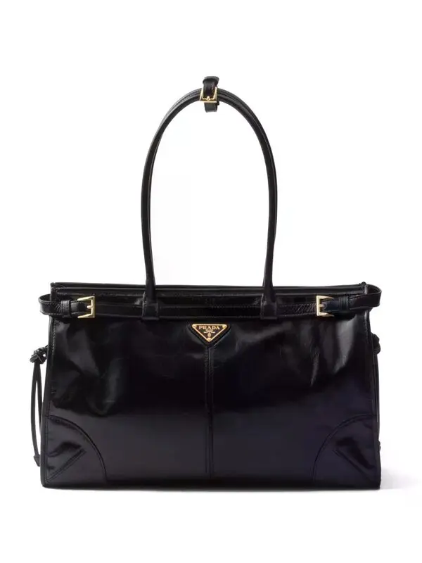 Prada Large Bonnie Tote Bag - Black