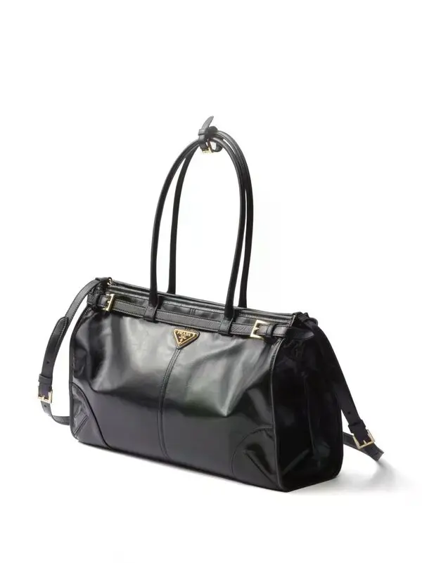 Prada Large Bonnie Tote Bag - Black