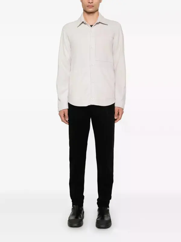 Transit Virgin Wool Button-up Overshirt