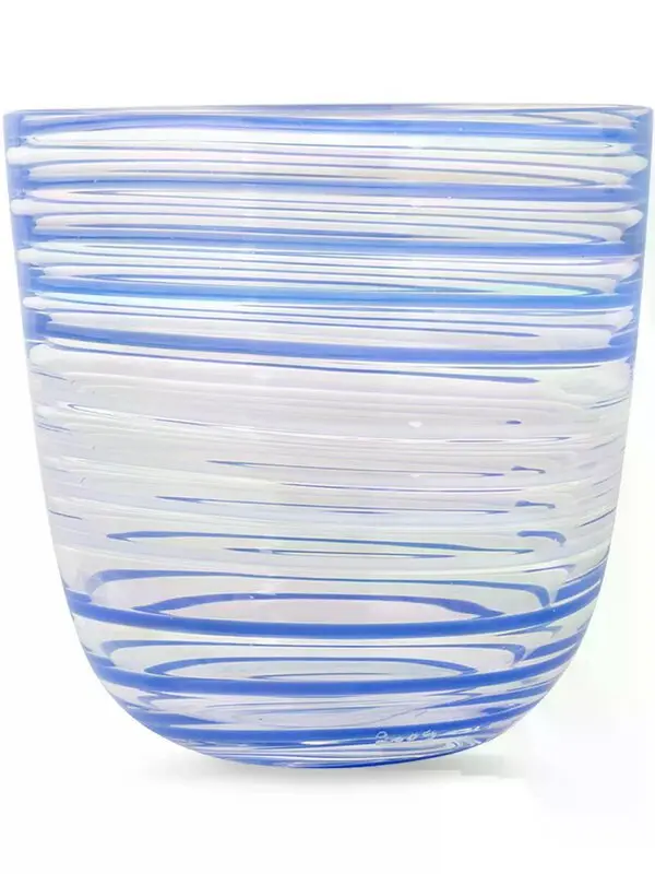 CARLO MORETTI Striped Water Glass - Blue
