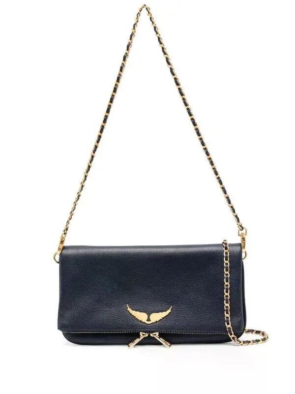 Zadig&Voltaire Rock Leather Crossbody Bag - Blue