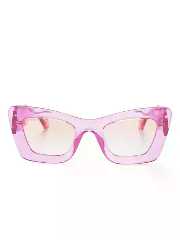 Gucci Cat-eye Frame Sunglasses - Pink
