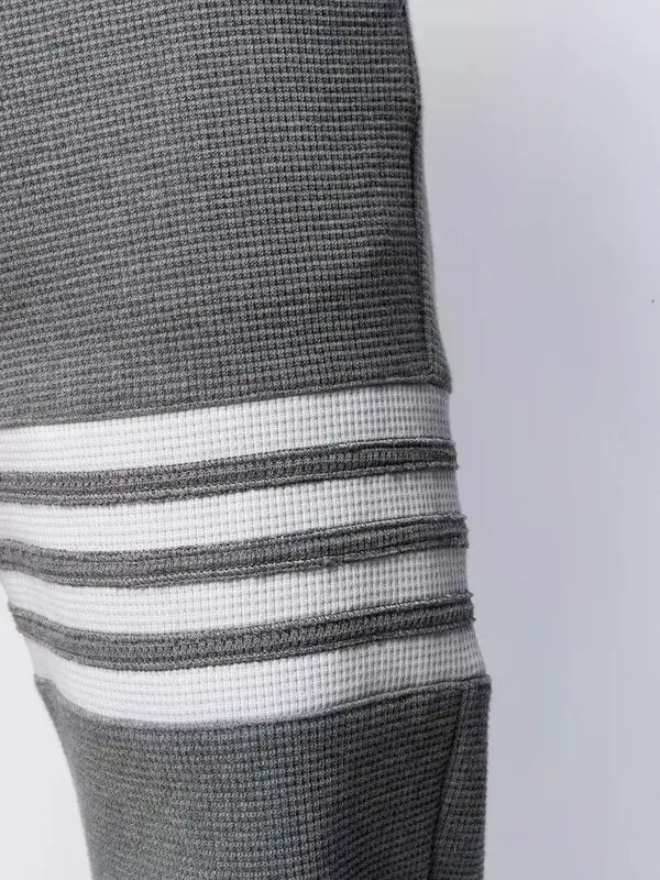 Thom Browne 4-bar Waffle Stitch Track Pants - Grey