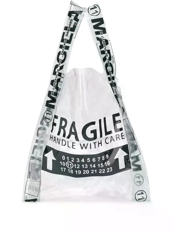 MAISON MARGIELA Fragile Shopper Tote - Black