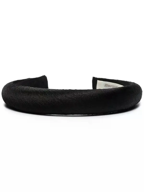 JENNIFER BEHR Tori Hammered Silk Headband - Black