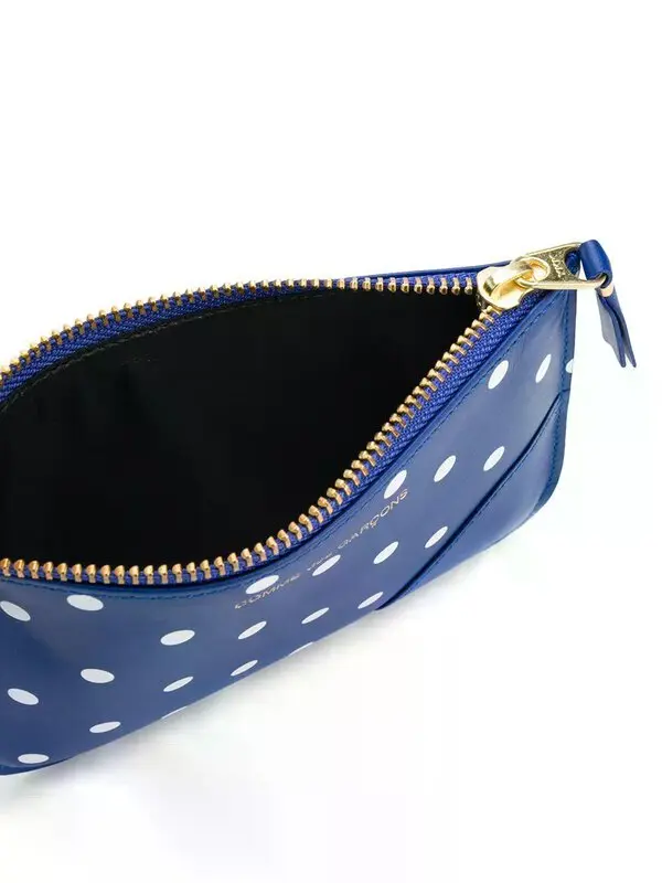 Comme Des Garçons Dotted Pattern Leather Wallet