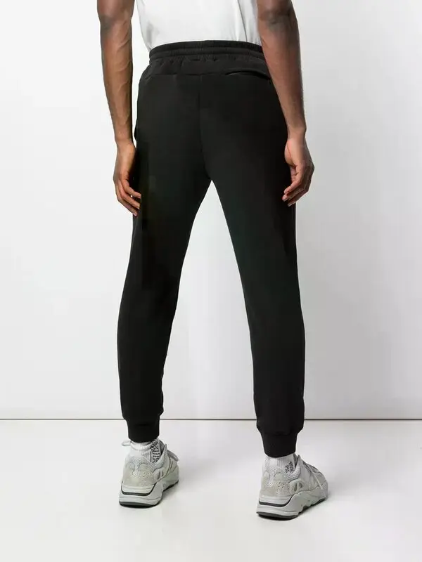 DELANTIC Logo Verlour-lined Burrr Sweatpants Trackpants
