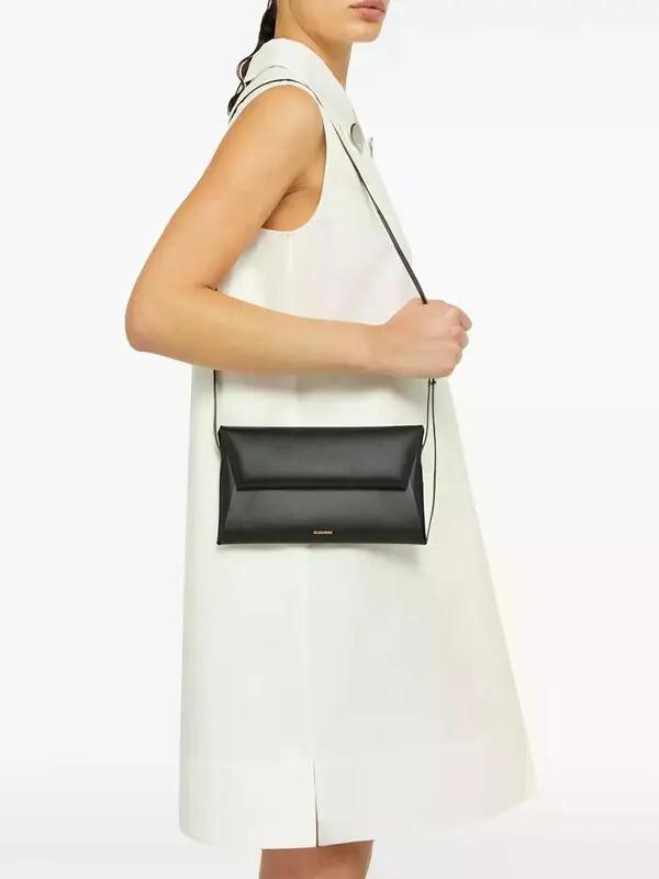 JIL SANDER Folded Leather Shoulder Bag