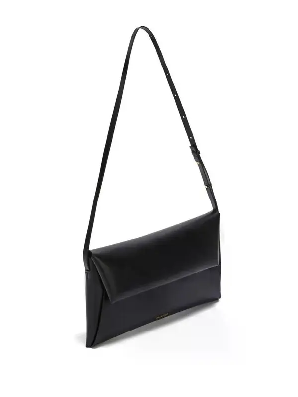 JIL SANDER Folded Leather Shoulder Bag