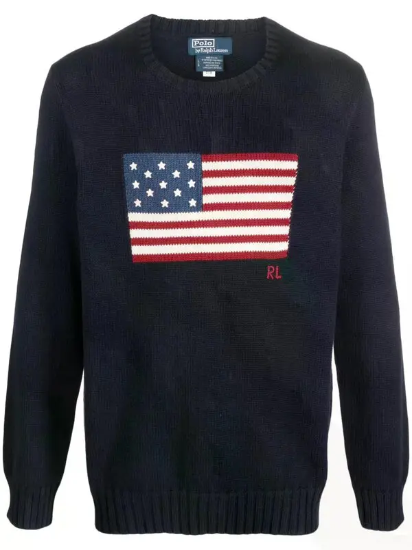 Polo Ralph Lauren Navy Cotton Jumper