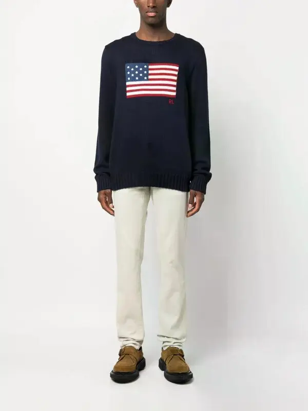 Polo Ralph Lauren Navy Cotton Jumper