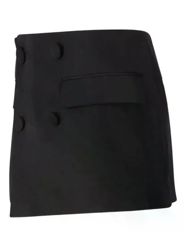Balmain Wool Mini Skirt