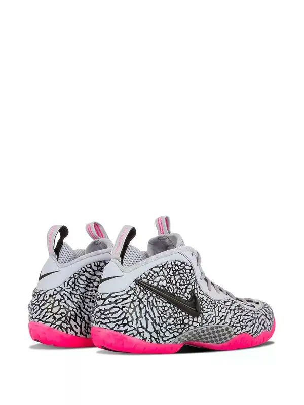 Nike Air Foamposite Pro Prm Elephant Print Sneakers - Black