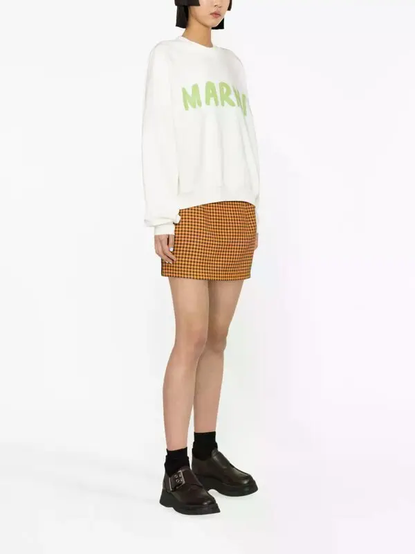 Marni Check Pattern Miniskirt