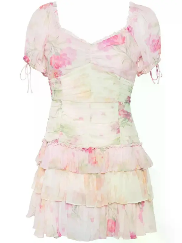 LoveShackFancy Floral-print Minidress