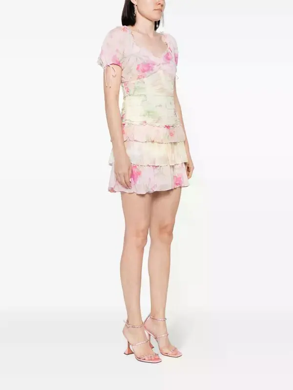 LoveShackFancy Floral-print Minidress