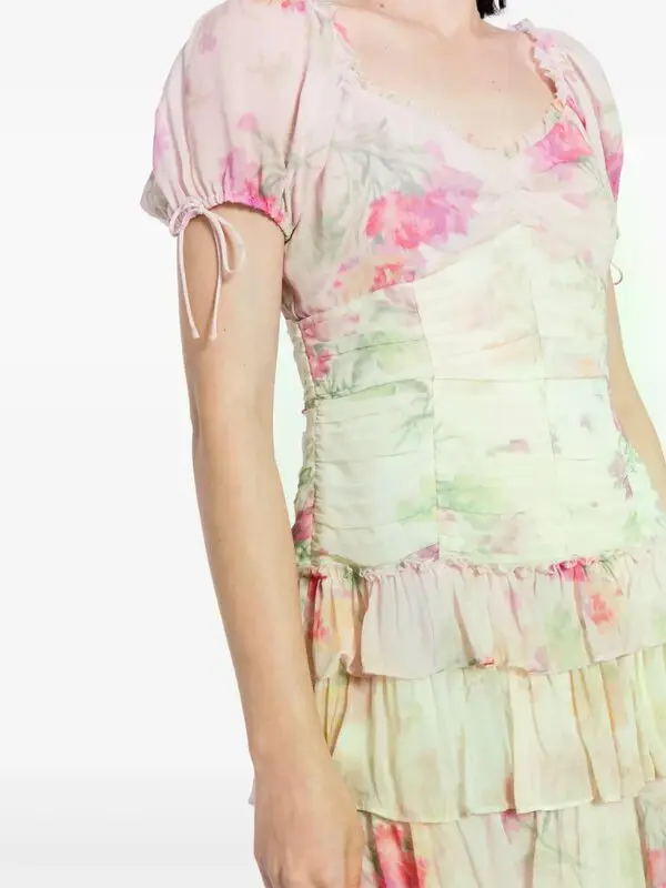 LoveShackFancy Floral-print Minidress