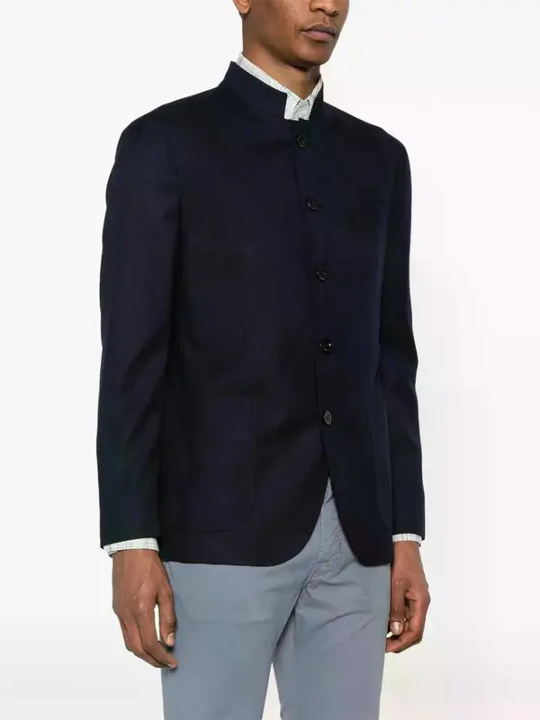 Boglioli Band-collar Blazer