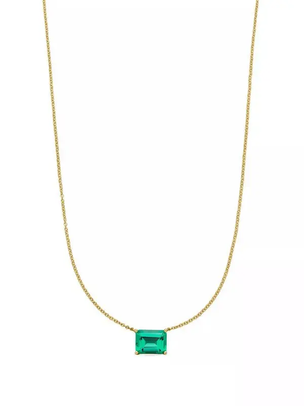 VEYNOU 14kt Recycled Yellow Eden Emerald Necklace - Gold