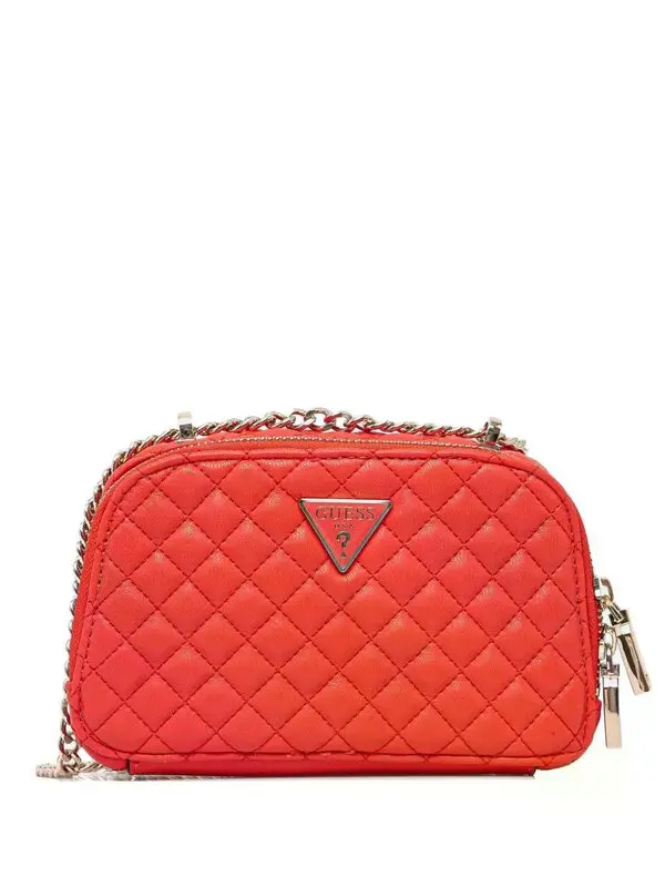 Guess Rianee Quilted Crossbody Bag - Red