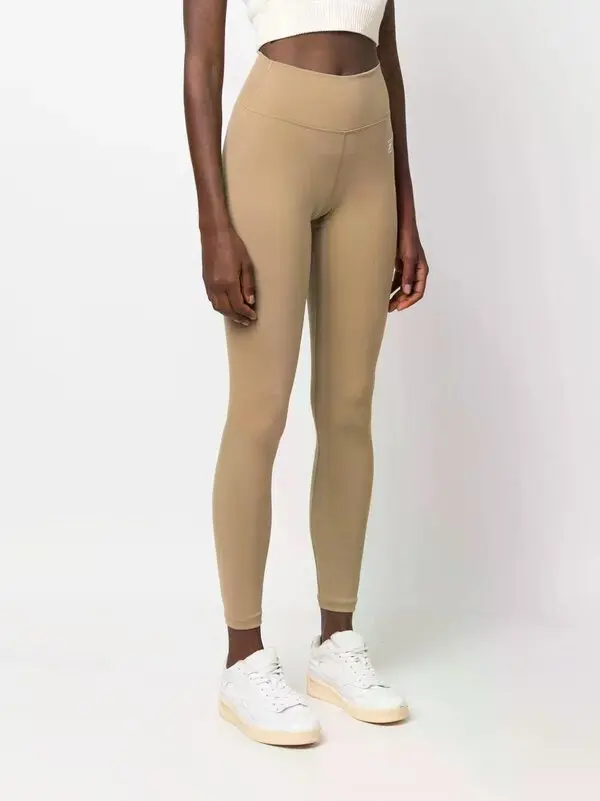 SPORTY & RICH Runner Logo-print Leggings