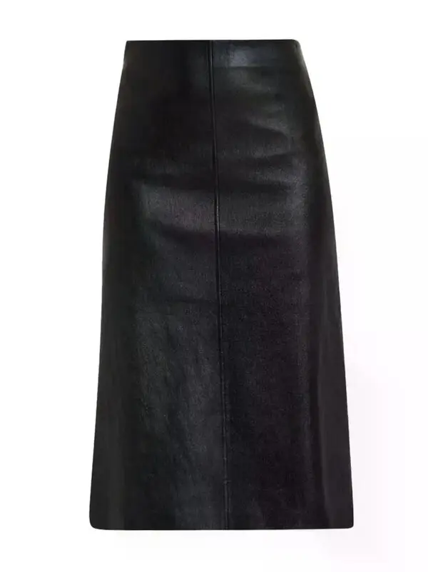 Brunello Cucinelli Leather Pencil Skirt