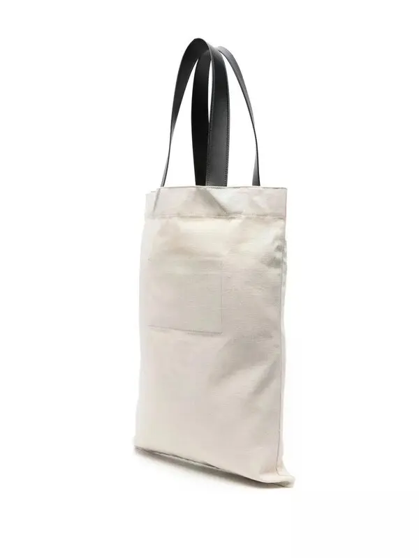 JIL SANDER Large Flat Shopper Tote Bag - Neutrals