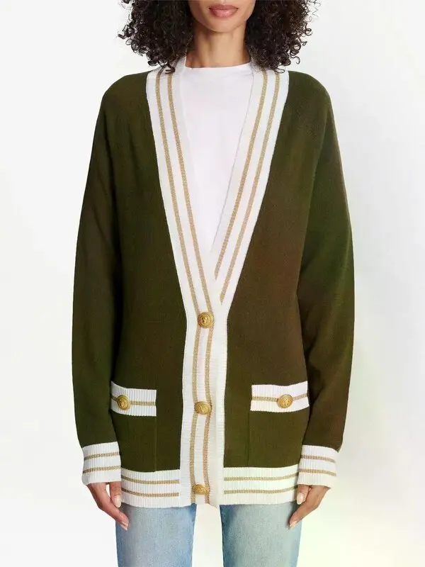 Balmain Button-front Knitted Cardigan