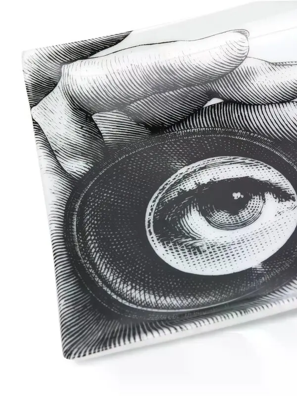 FORNASETTI Binoculars-print Serving Dish