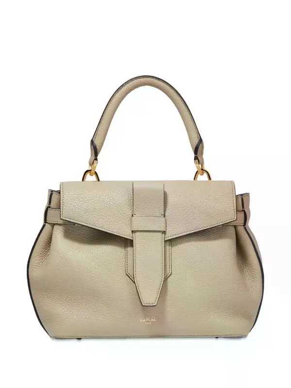 LANCEL Charlie De Small Leather Tote Bag - Neutrals