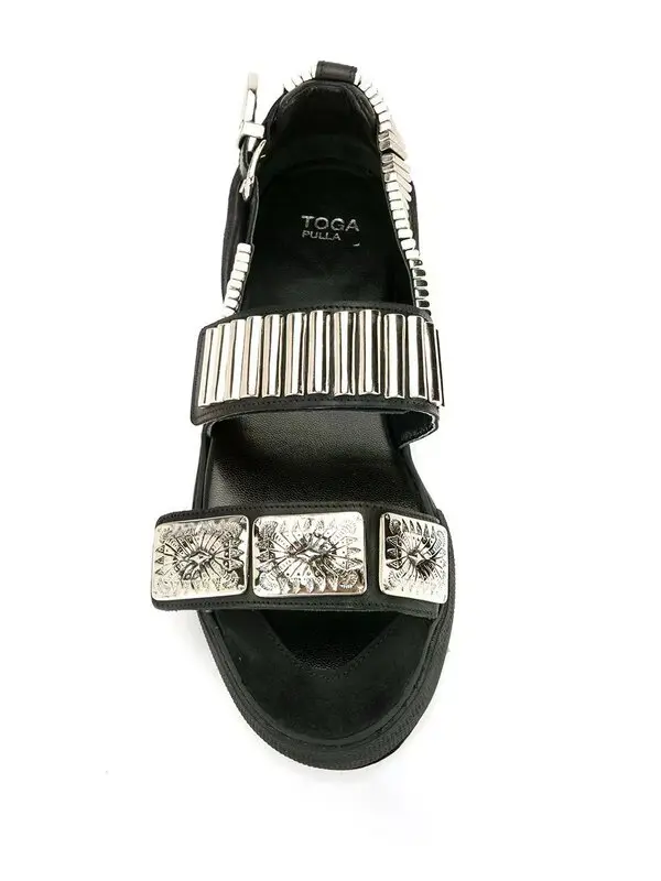 Toga Embellished Flat Sandals