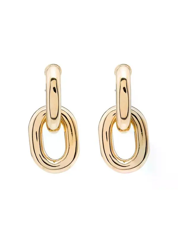 Rabanne Chain Link Earrings - Gold
