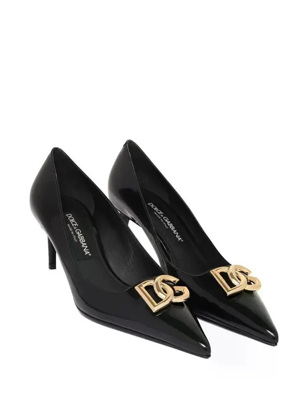 Dolce & Gabbana Logo-plaque Leather Pumps