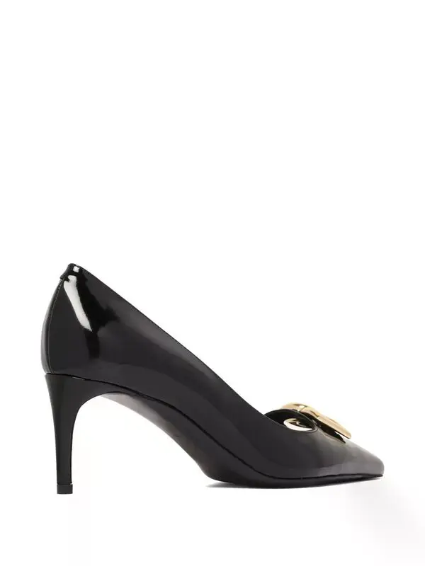 Dolce & Gabbana Logo-plaque Leather Pumps