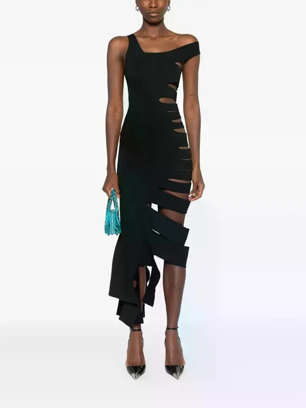 MUGLER Bandage Knit Dress