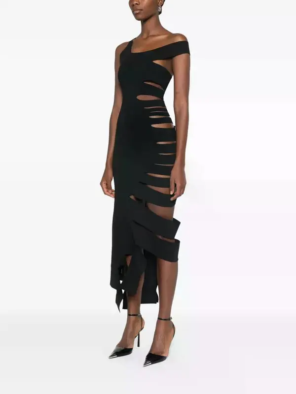 MUGLER Bandage Knit Dress
