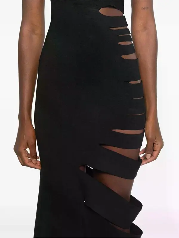 MUGLER Bandage Knit Dress