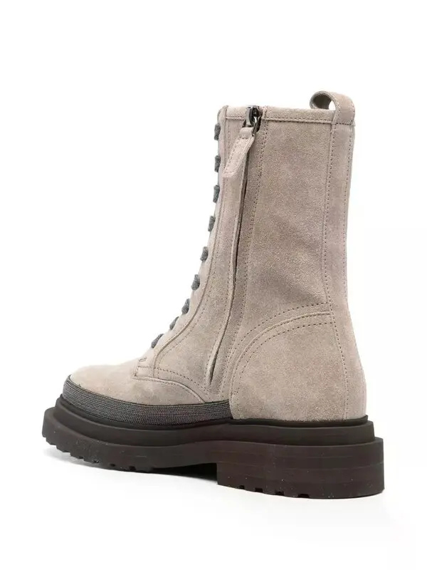 Brunello Cucinelli Monili-detail Suede Boots