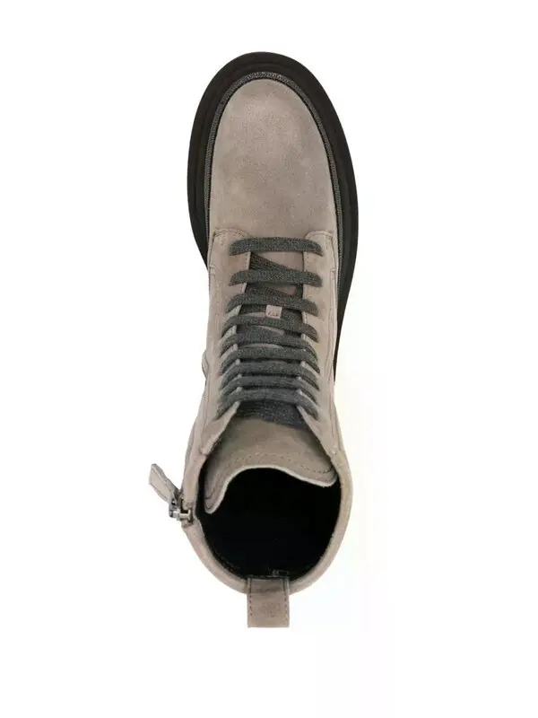 Brunello Cucinelli Monili-detail Suede Boots