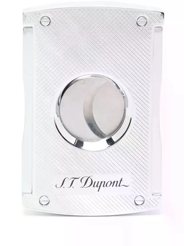 S.t. Dupont Maxijet Engraved Cigar Cutter - Silver