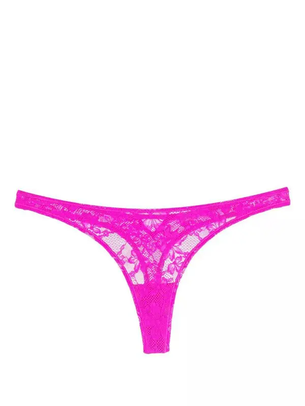 FLEUR DU MAL Le Stretch Lace Thong