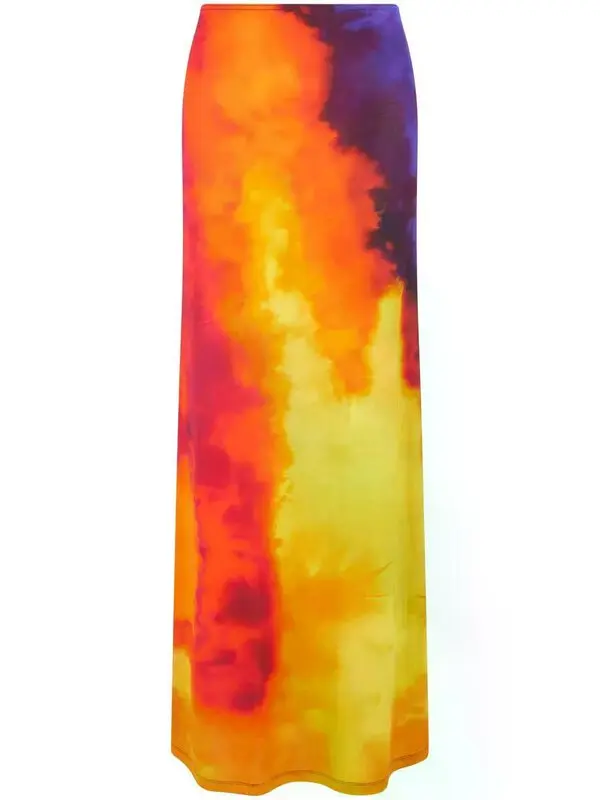 Rabanne Tie-dye Maxi Skirt