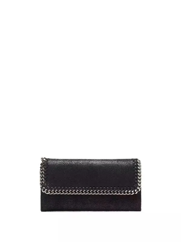 Stella McCartney Falabella Continental Flap Wallet - Black