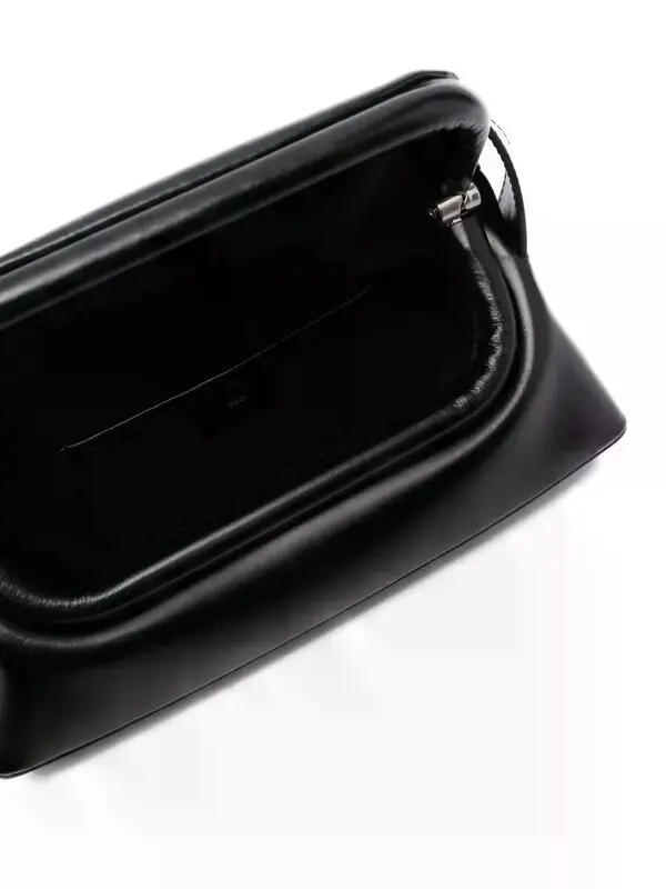 OSOI Folder Brot Leather Shoulder Bag - Black