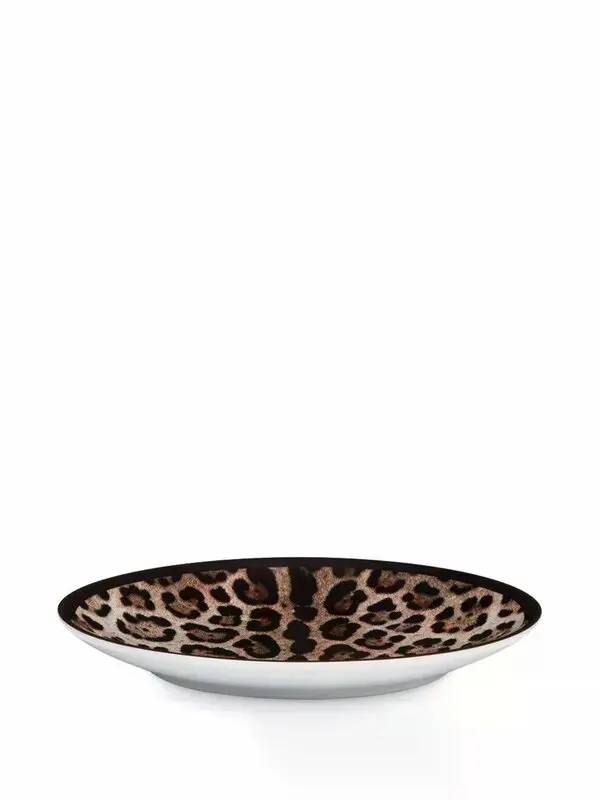 Dolce & Gabbana Leopard-print Porcelain Dessert Plates
