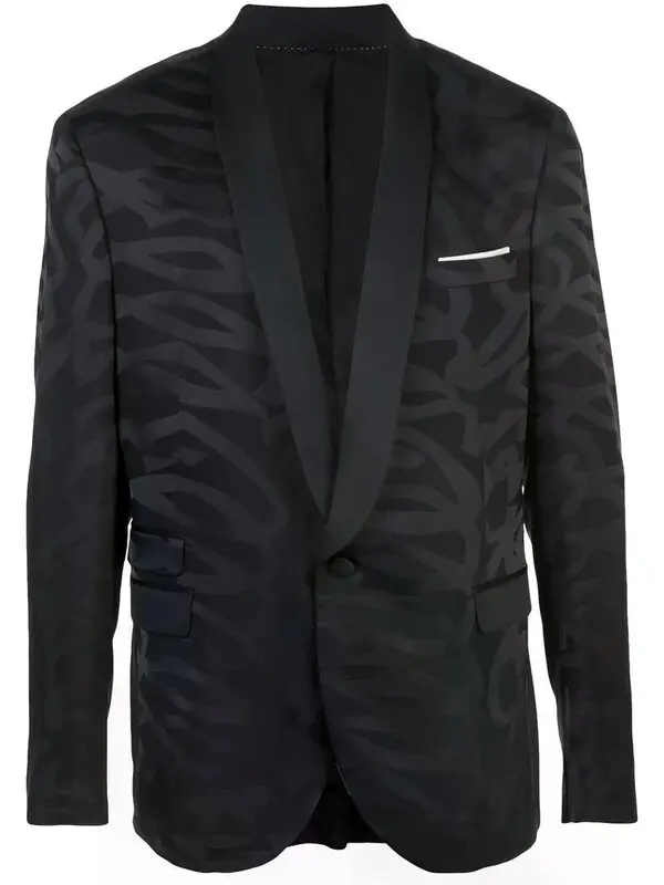 Neil Barrett Patterned Satin Jacket