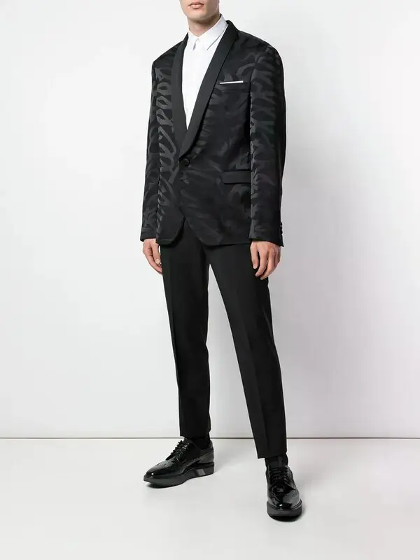 Neil Barrett Patterned Satin Jacket