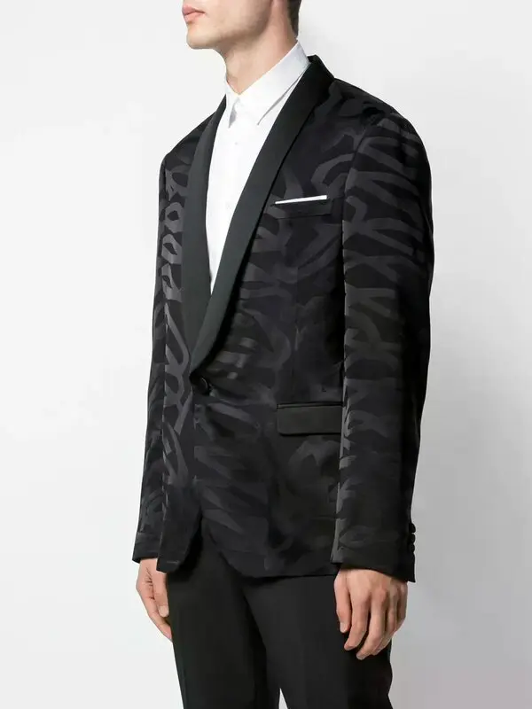 Neil Barrett Patterned Satin Jacket