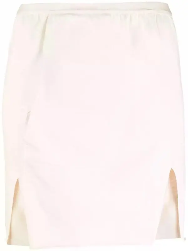Rick Owens Front-slit Mini Skirt - Neutrals