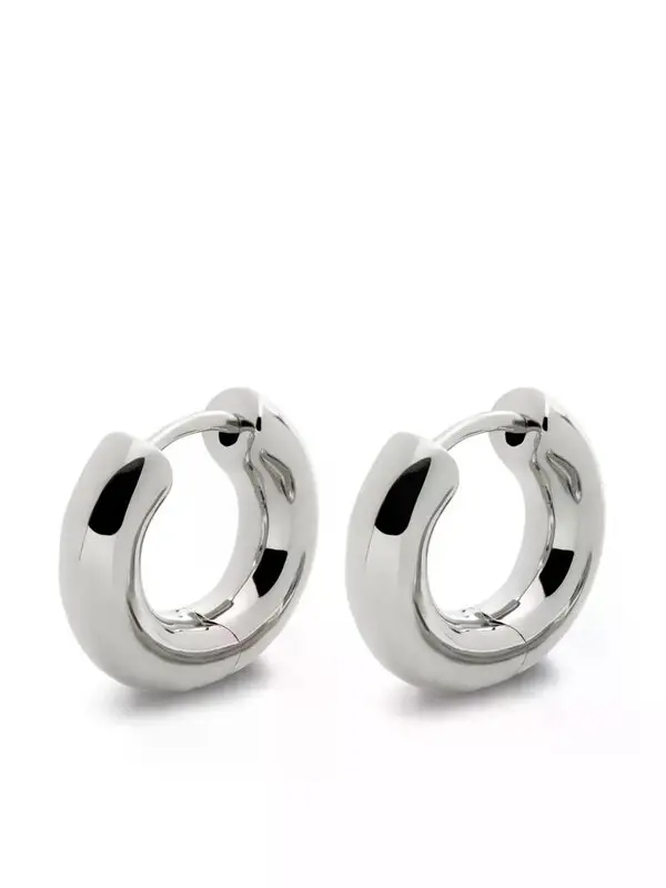 Monica Vinader Essential Recycled Huggie Hoop Earrings - Silver